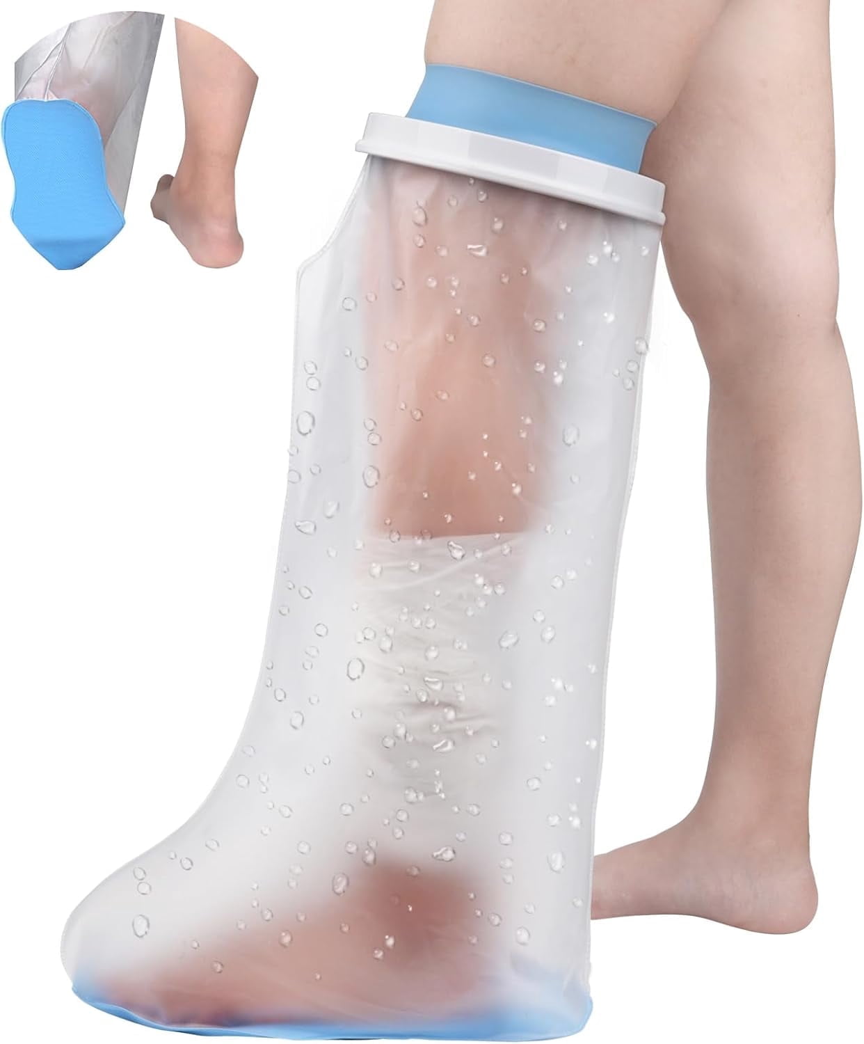 Cast Cover,Reusable Waterproof Leg Cast Cover, Non - Slip Shower ...