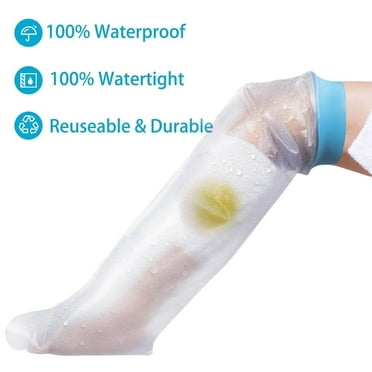 Mighty-X Waterproof Cast Cover Leg - 2 pk, Reusable, Shower Protector ...