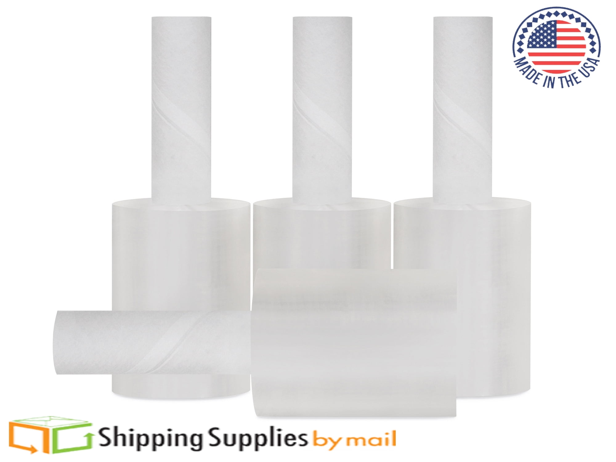 Cast Hand Stretch Wrap Extended Core Roll 5" x 1000' x 80 Gauge 96 Pack ...