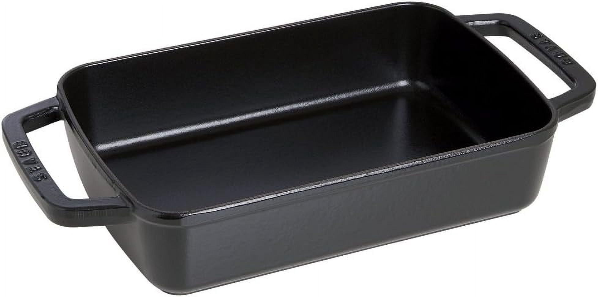 Cast Iron 15-inch x 10-inch Roasting Pan - Matte Black, Made in France ...