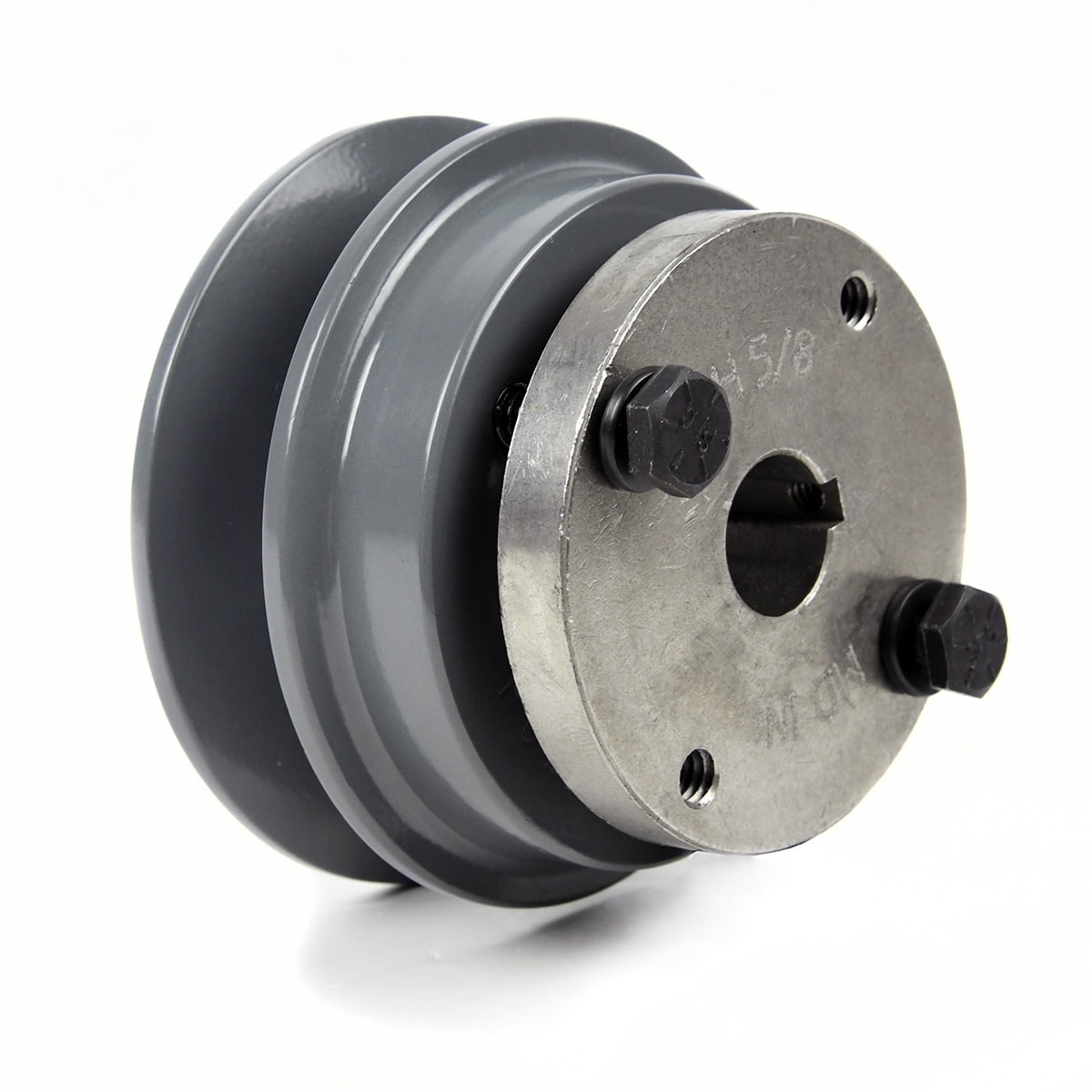Cast Iron 3.15" Single Groove Belt B Section 5L Pulley with 5/8" Sheave ...