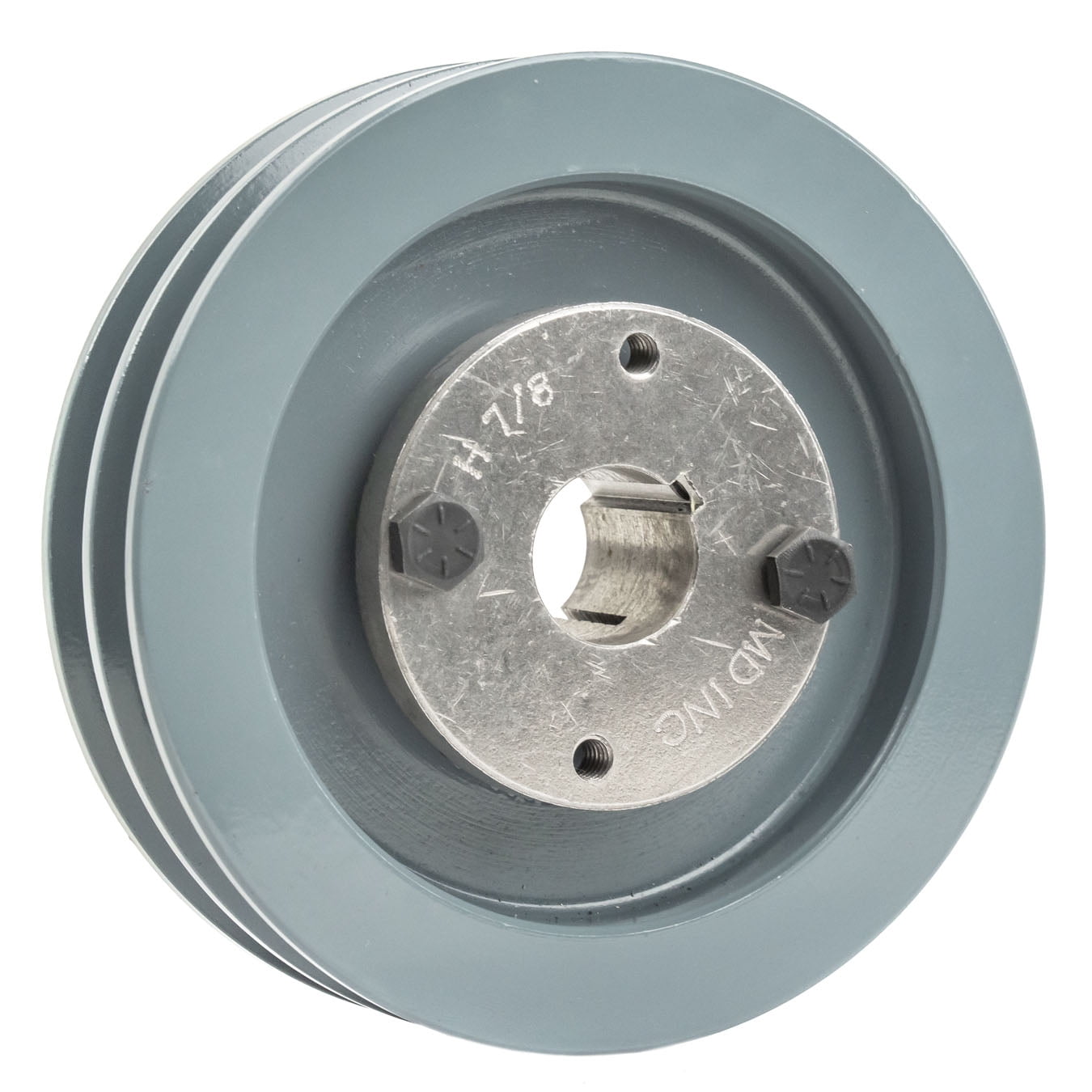 Masterdrive Cast Iron 4.75" Dual Groove Pulley Belt A Section 4L with 7 ...