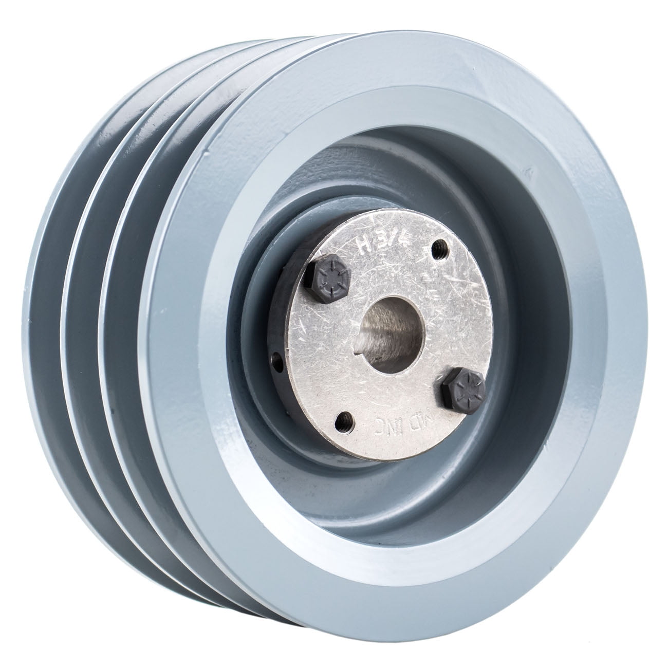 Masterdrive Cast Iron 6" inch 3 Groove Pulley Triple Belt B Section 5L ...