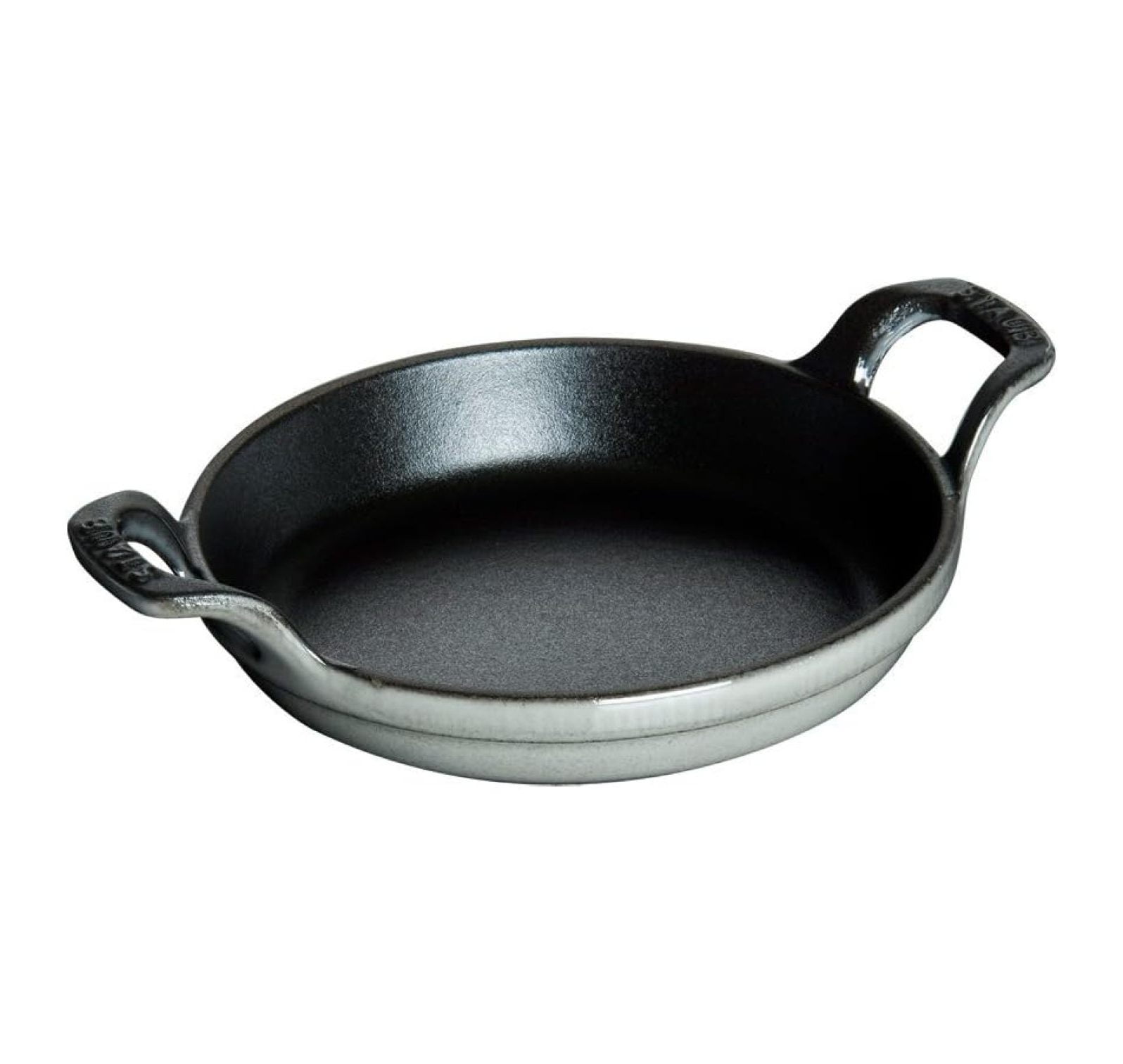 Cast Iron 7.5-inch Round Gratin Baking Dish - Graphite Grey, Made in ...