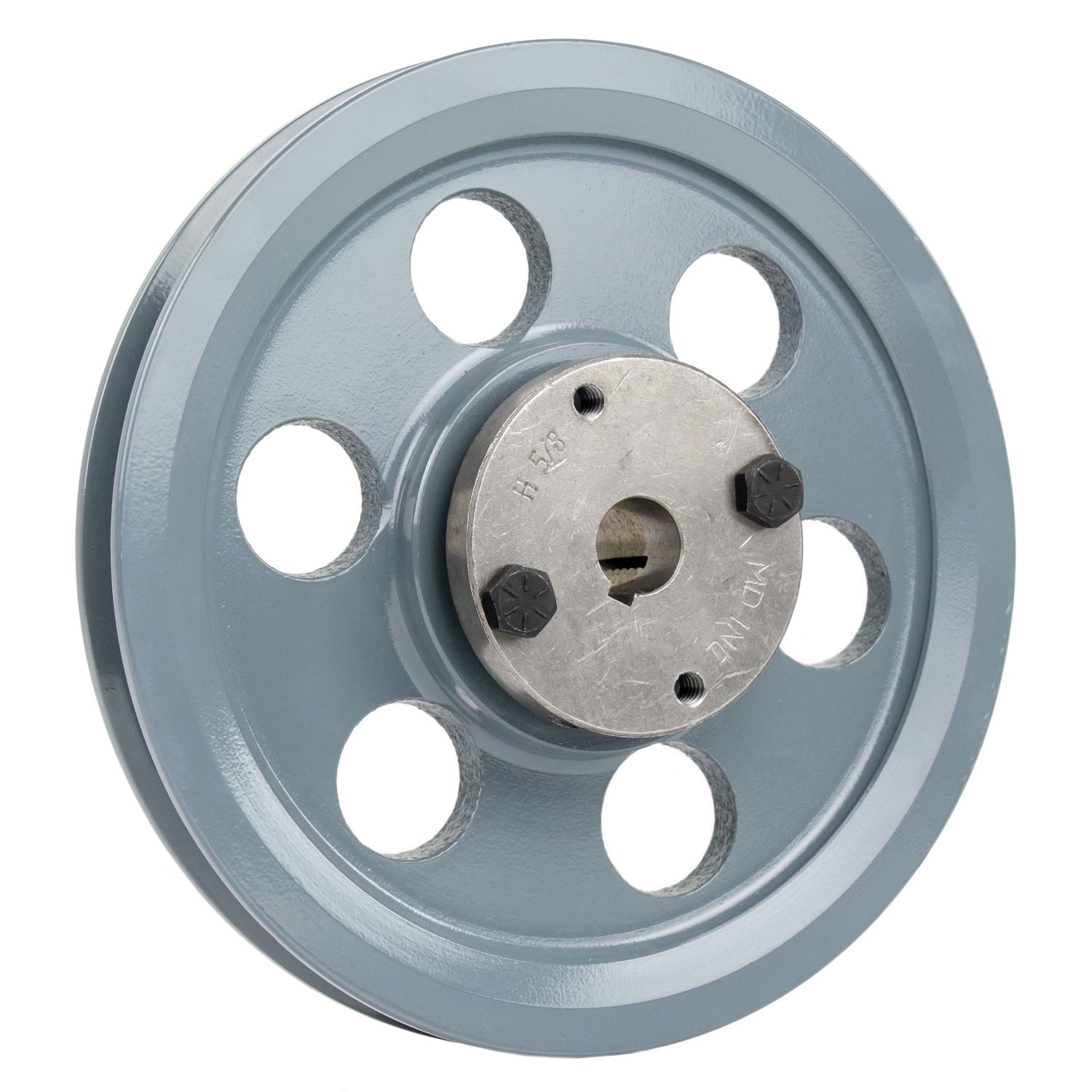 Cast Iron 7.75" Single Groove Belt A Section 4L Pulley w/ 5/8" Sheave ...