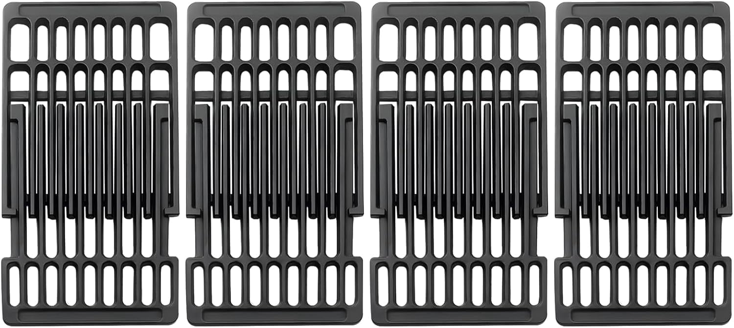 Cast Iron Adjustable Cooking 4 Grates Replacement Universal Expandable ...