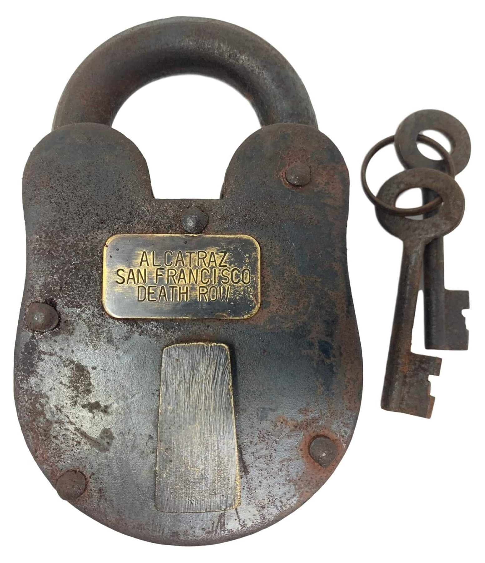 Cast Iron Alcatraz Penitentiary Prison Padlock Lock With Keys - Walmart.com