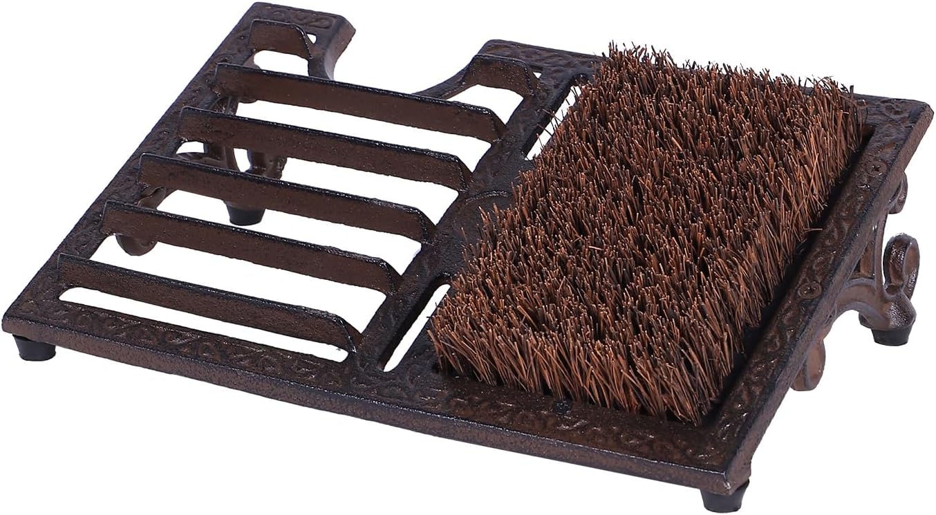 Cast Iron Boot Brush Scraper Outdoor, Vintage Rustic Boot Scrapers with ...