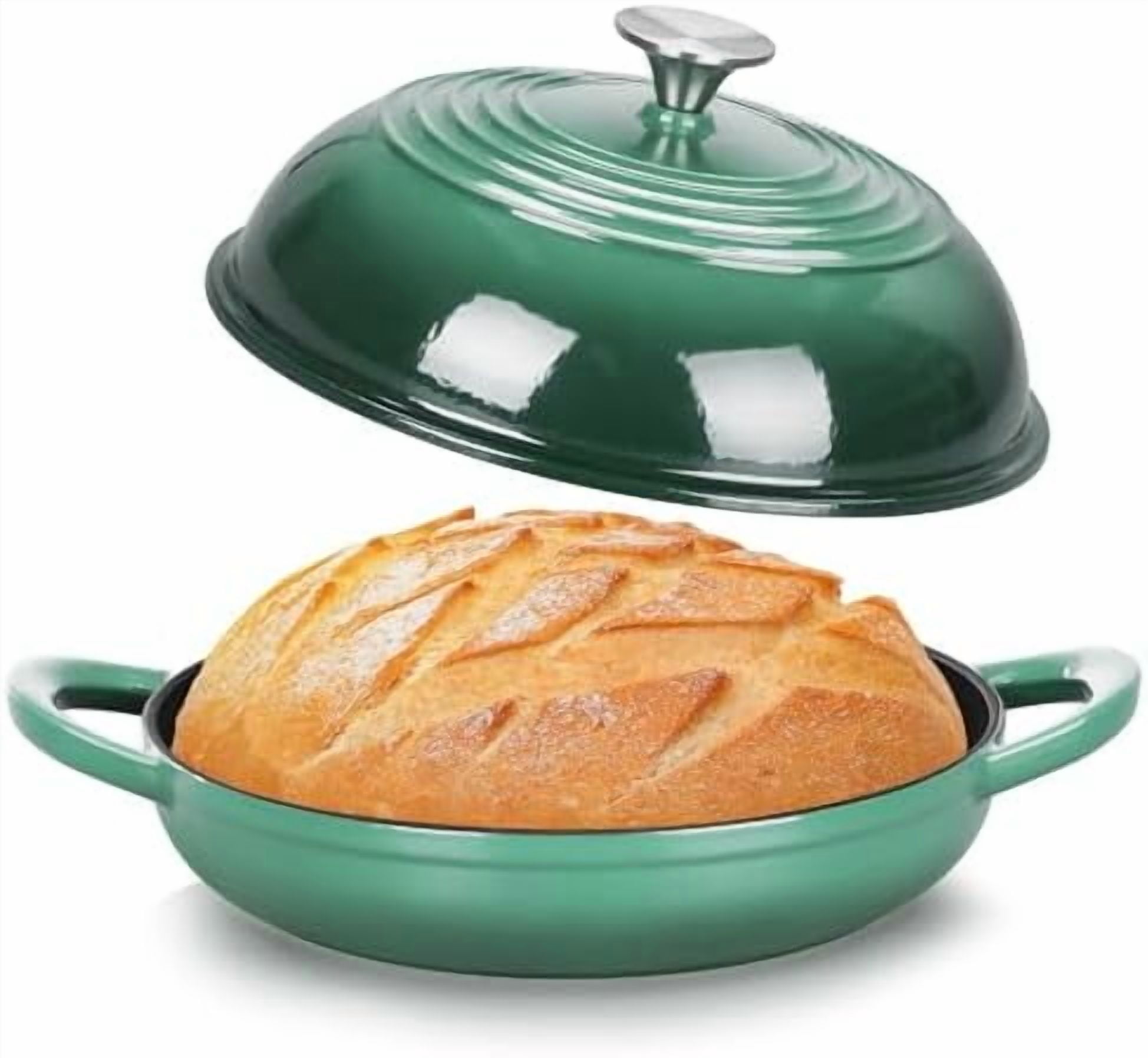 Cast Iron Bread Dutch Oven, 6 Qt Enameled Dutch Oven Pot for Sourdough ...
