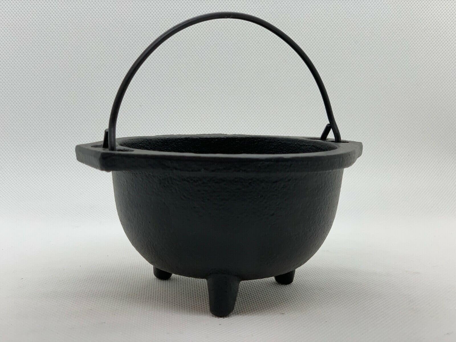 Cast Iron Cauldron With Handle, Witches Cauldron, Great for Use with ...
