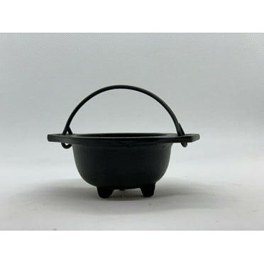 Pentagram Pentacle Cast Iron Cauldron With Lid and Handle, Witches ...