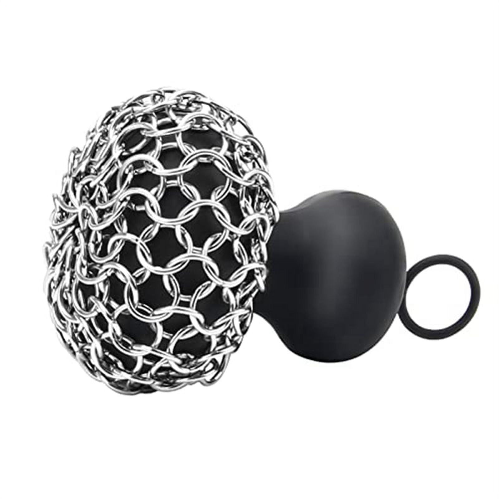 Cast Iron Chainmail Scrubber, Cast Iron Skillet Cleaner for Fry Pan ...