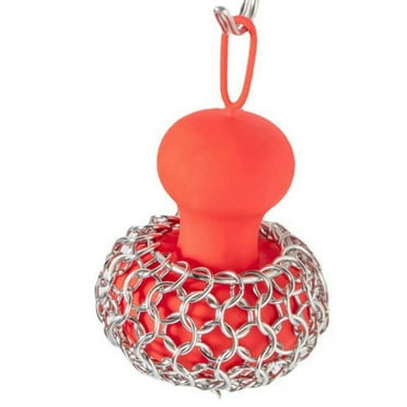 Cuisinel Cast Iron Chainmail Scrubber with Pan Scraper, Skillet Cleaner ...