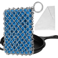 Lodge Cast Iron Square Chainmail Scrubbing Pad, 1, Blue - Walmart.com