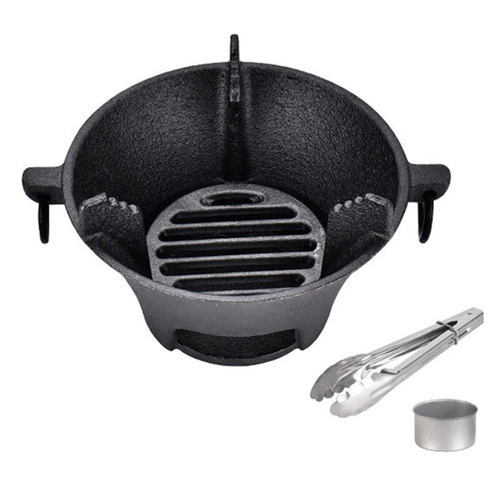 Cast Iron Charcoal Stove Korean Cooktop Japanese BBQ Grill Portable ...