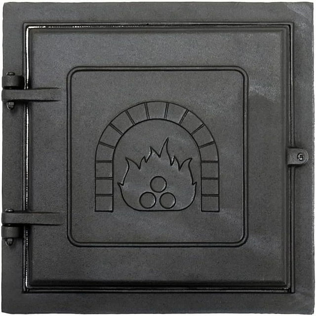 Cast Iron Clean-Out Access Panel Heavy-Duty Matte Black Hinged Door ...