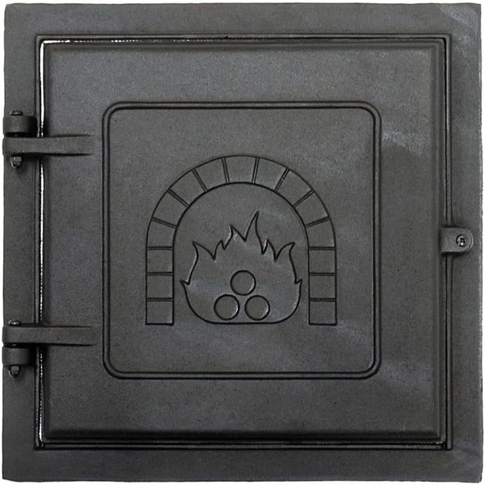 Cast Iron Clean-Out Access Panel Heavy-Duty Matte Black Hinged Door ...
