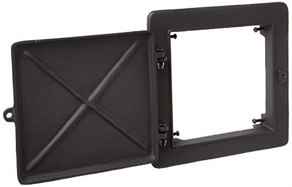 Cast Iron Clean-Out Door, 8 by 8-Inch,Black - Walmart.com