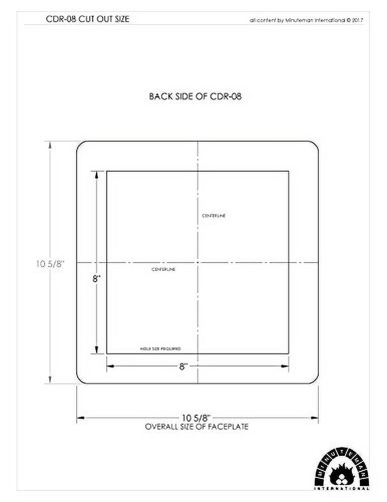 Cast Iron Clean-Out Door, 8 by 8-Inch,Black - Walmart.com