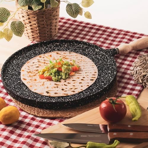 Cast Iron Comal Pan Tawa for Para Tortilla Comales Dosa Crepe Pancake ...