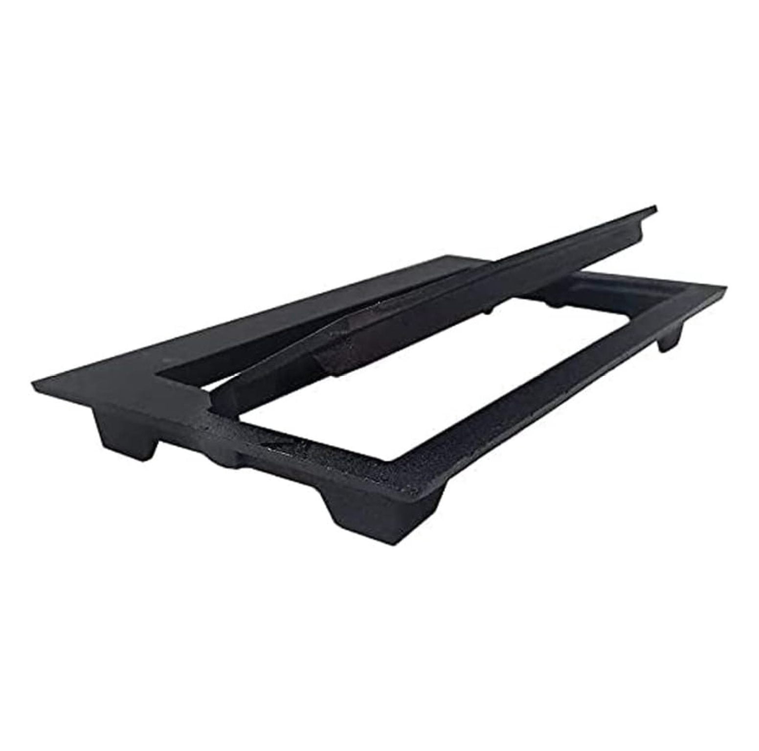 Cast Iron Construction Dump Cover for Fireplace with Black Finish Solid ...