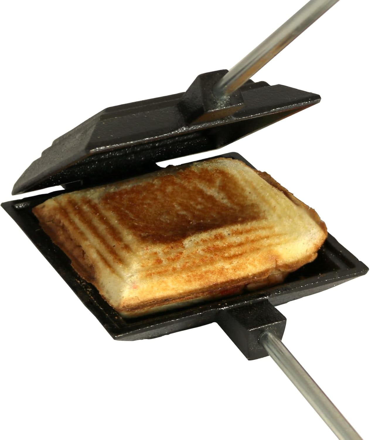 Cast Iron Cooker - Pre-Seasoned Pie Iron Sandwich Maker with Heat ...