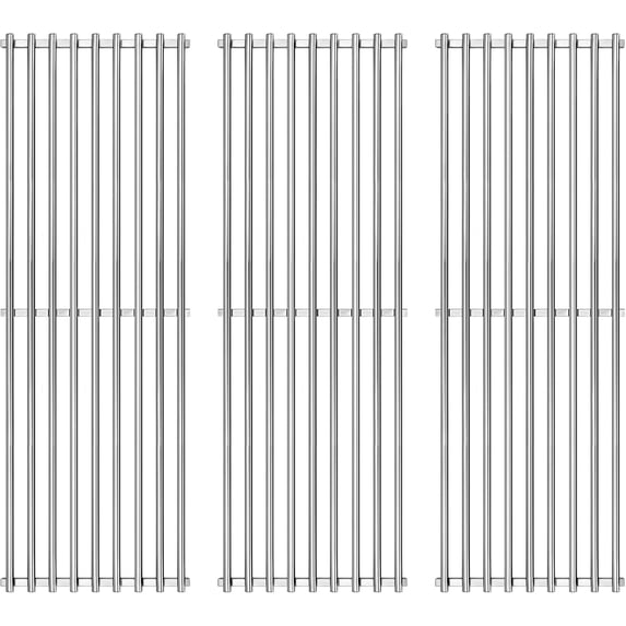 Cast Iron Cooking Grid Grates Replacement, 3 Pieces (Each 19 3/4" x 6 3 ...