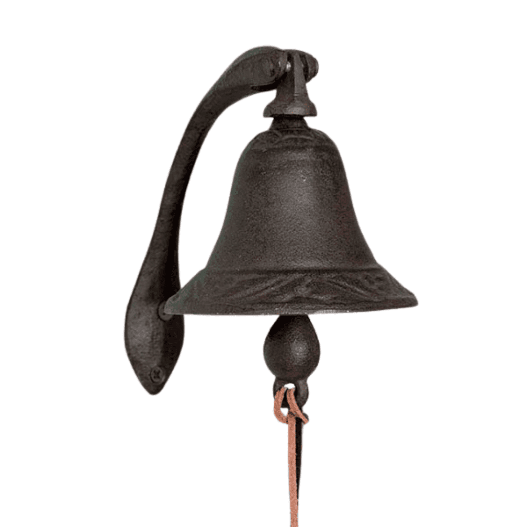 Cast Iron Dinner Bell with Bracket - Box of 1 - Walmart.com