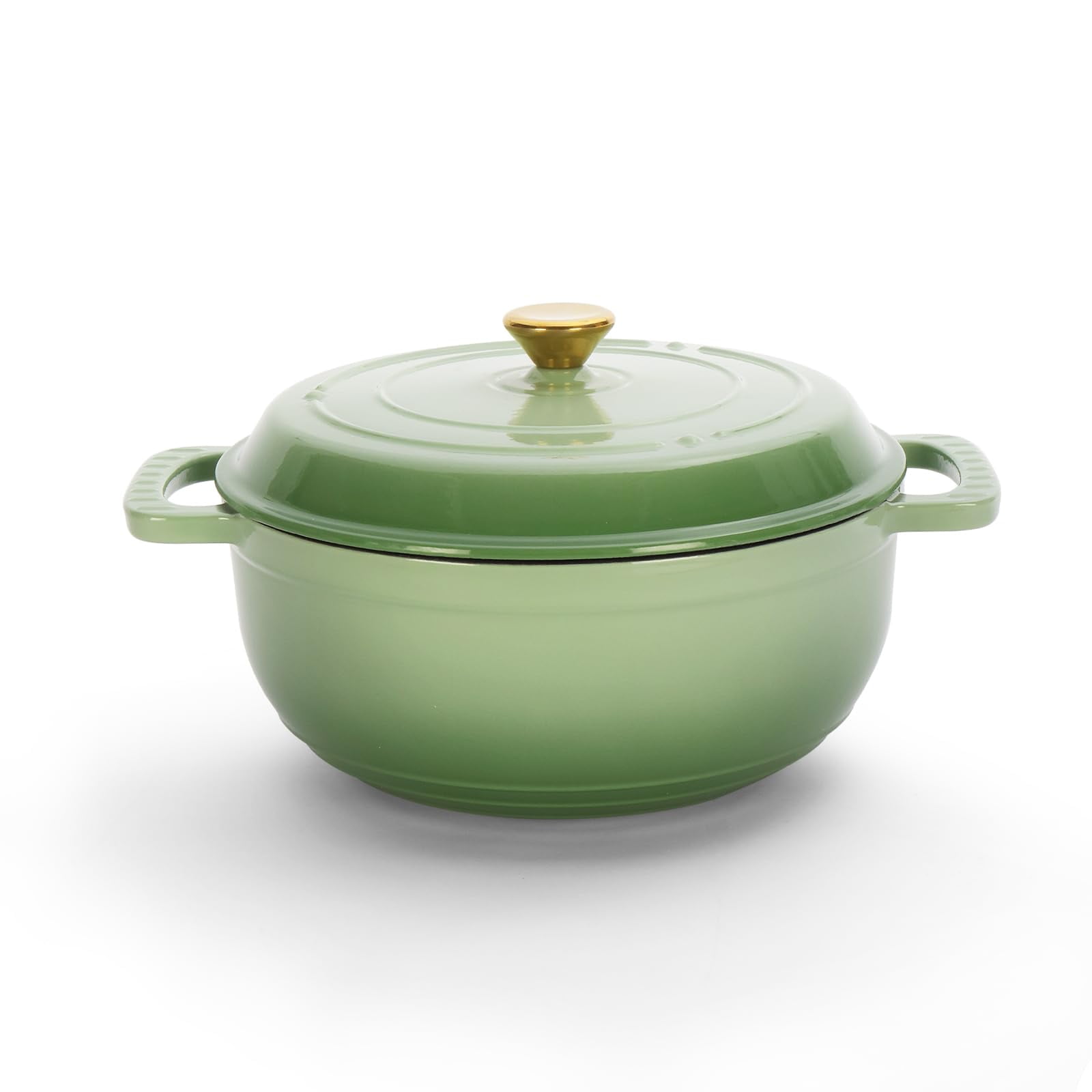 Cast Iron Dutch Oven 5 Quart with Lid, Dual Handles, Oven Safe up to ...