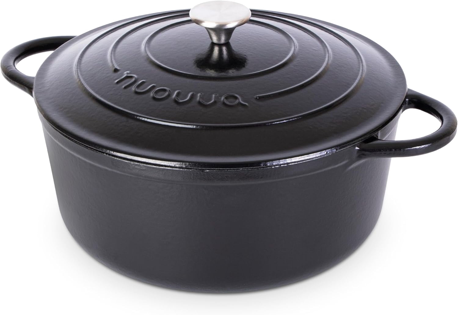 Cast Iron Dutch Oven with Lid – Non-Stick Ovenproof Enamelled Casserole ...