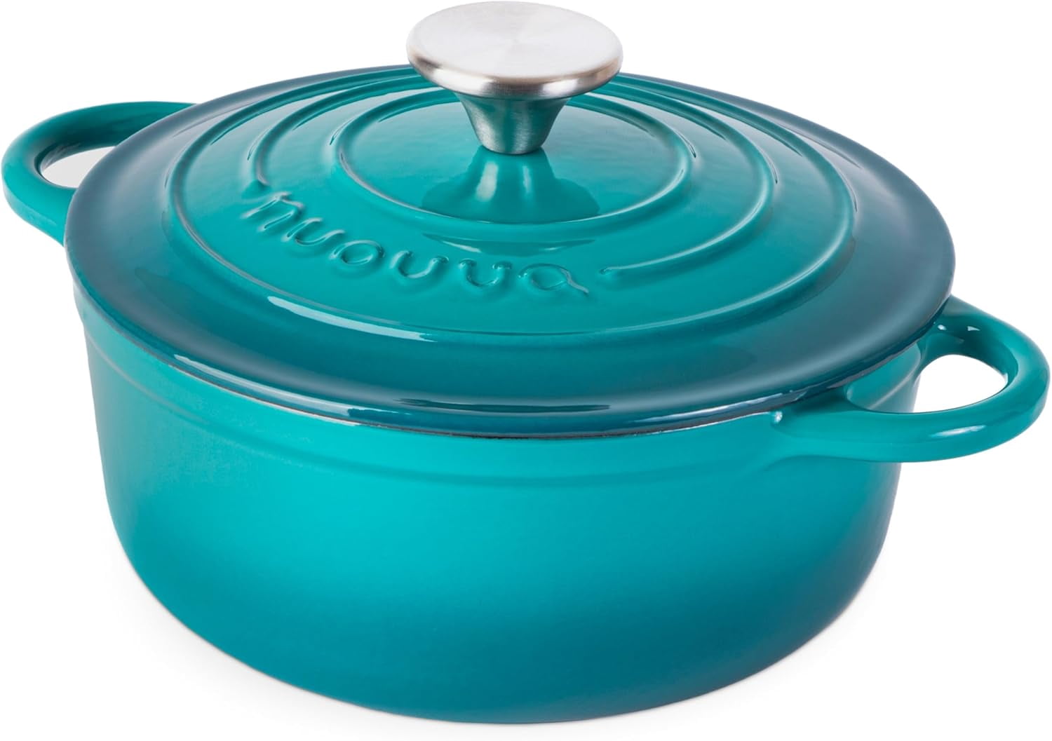 Cast Iron Dutch Oven with Lid – Non-Stick Ovenproof Enamelled Casserole ...