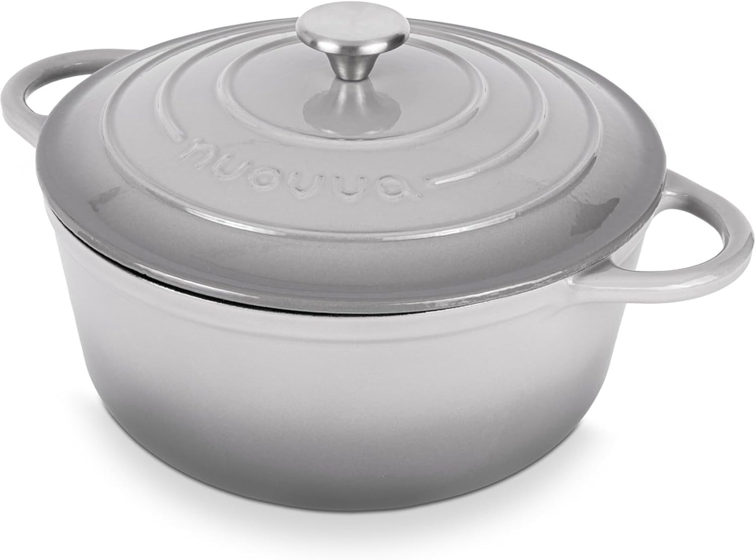 Cast Iron Dutch Oven with Lid – Non-Stick Ovenproof Enamelled Casserole ...