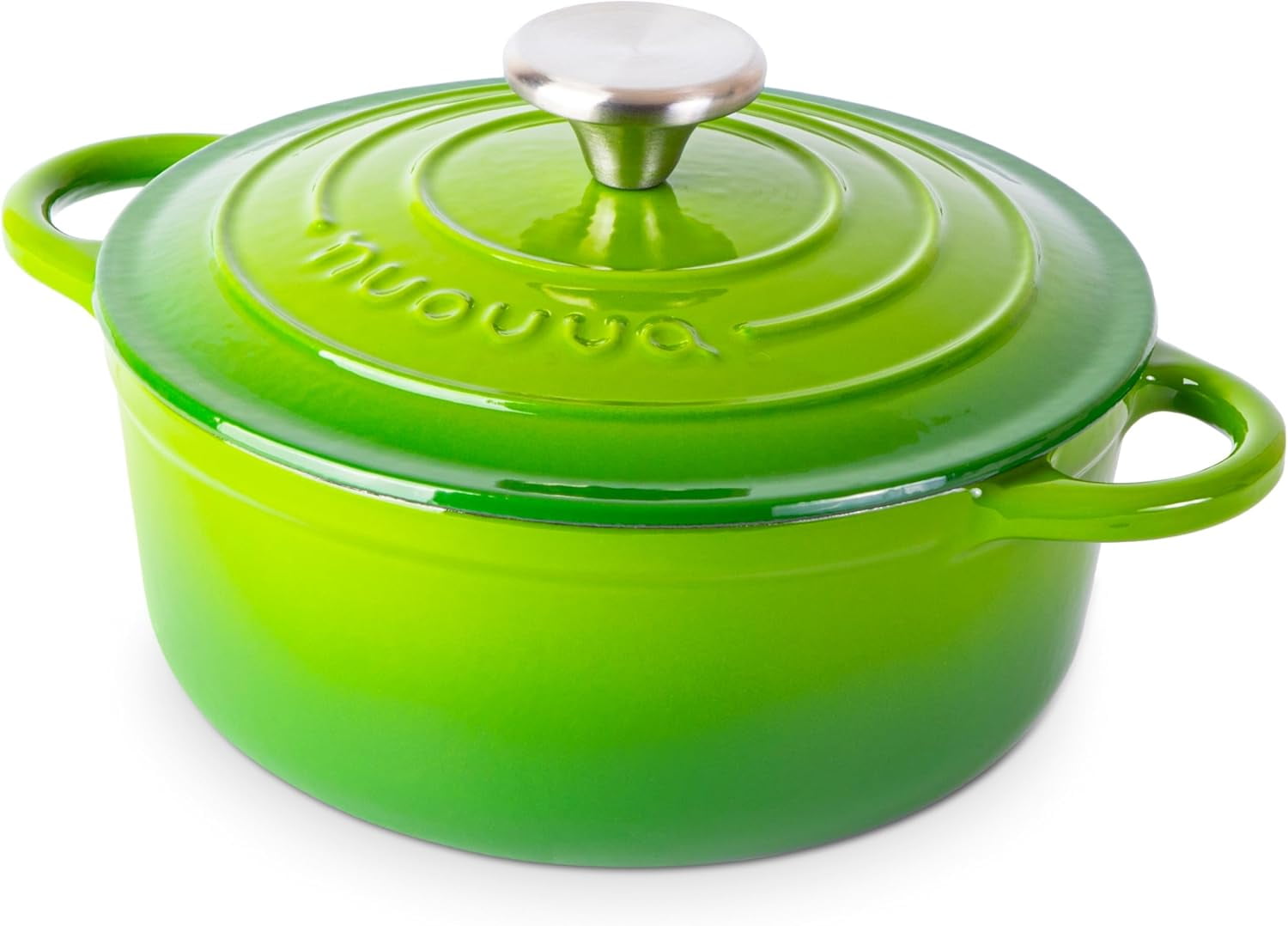Cast Iron Dutch Oven with Lid – Non-Stick Ovenproof Enamelled Casserole ...