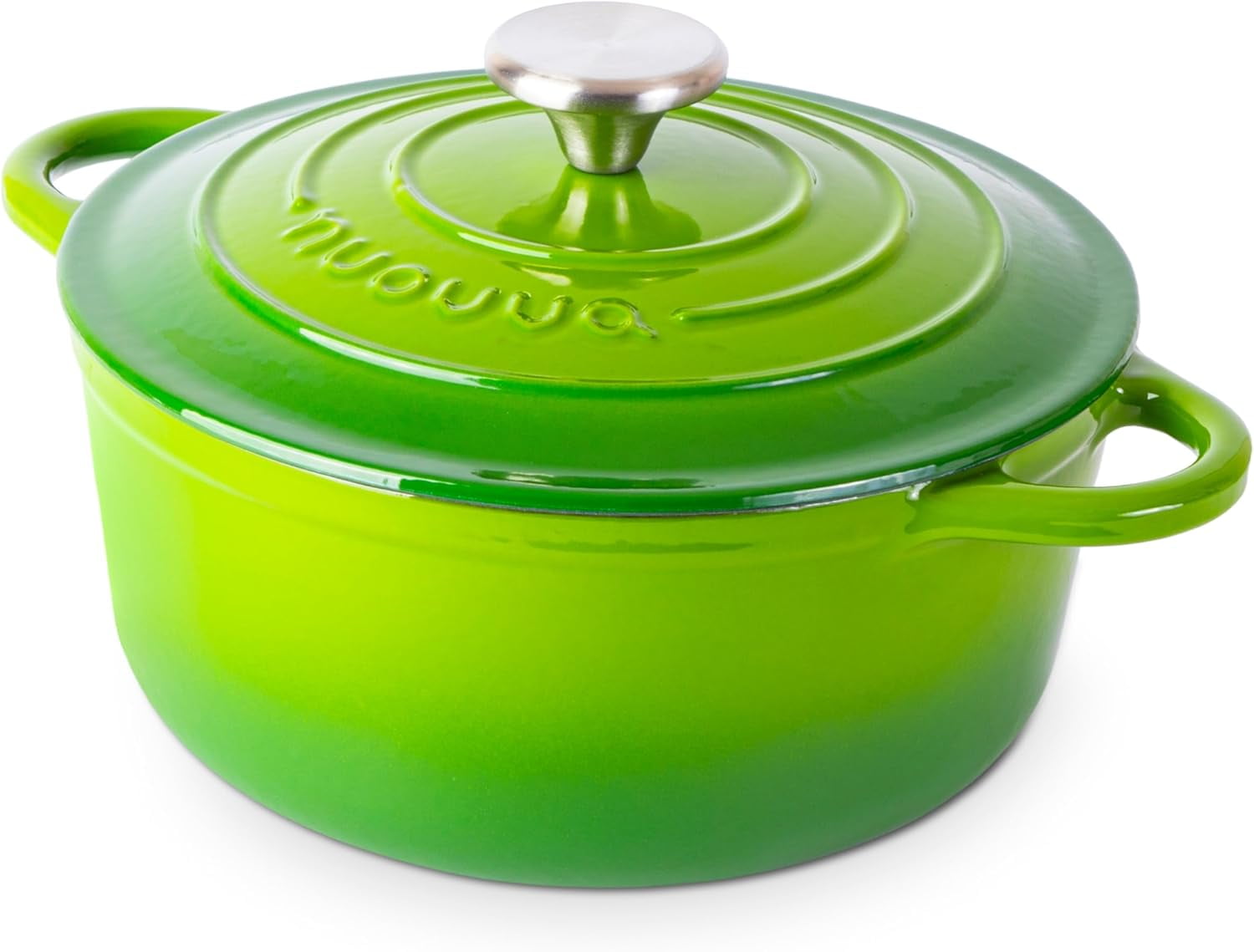 Cast Iron Dutch Oven with Lid – Non-Stick Ovenproof Enamelled Casserole ...
