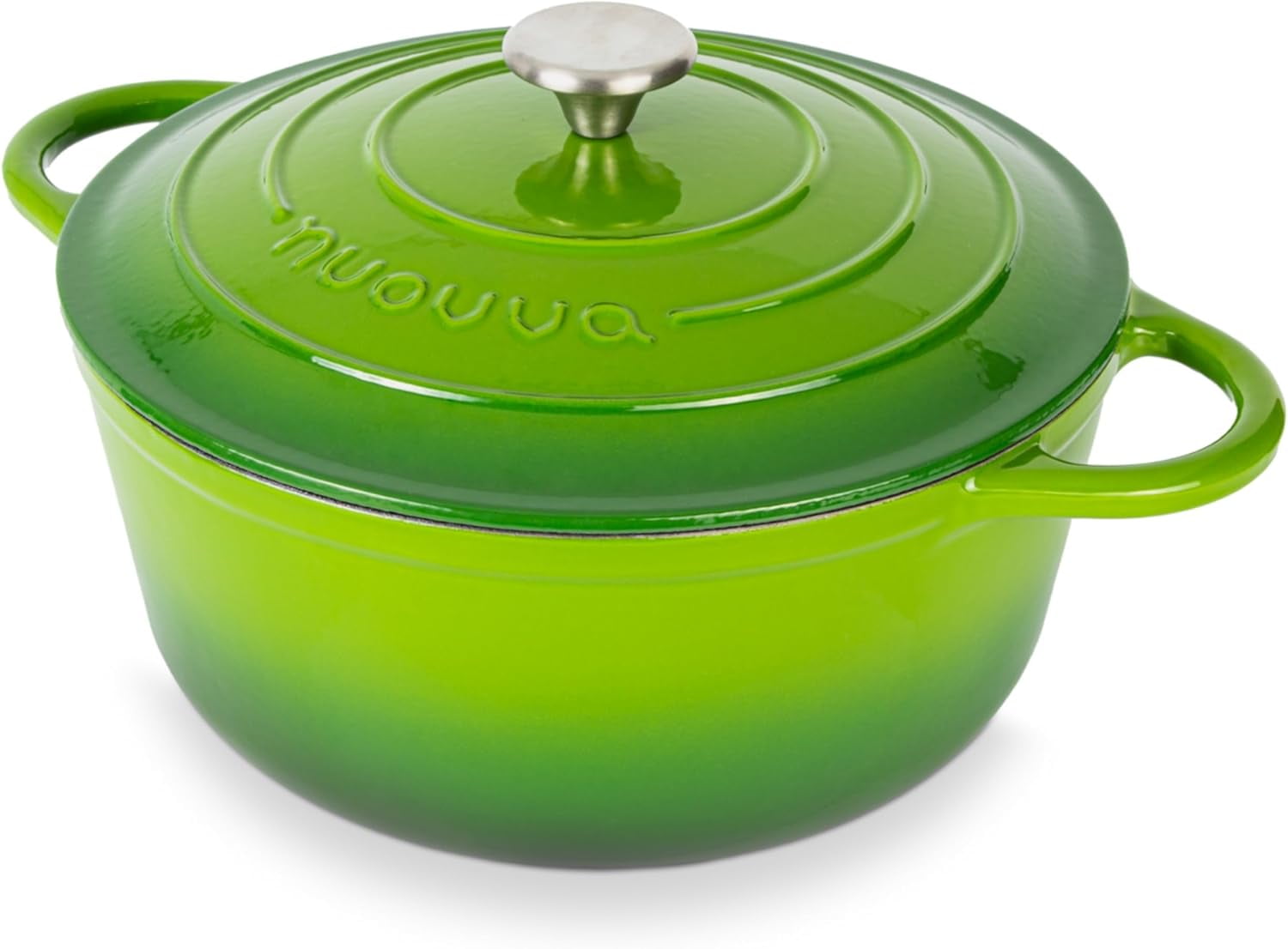 Cast Iron Dutch Oven with Lid – Non-Stick Ovenproof Enamelled Casserole ...