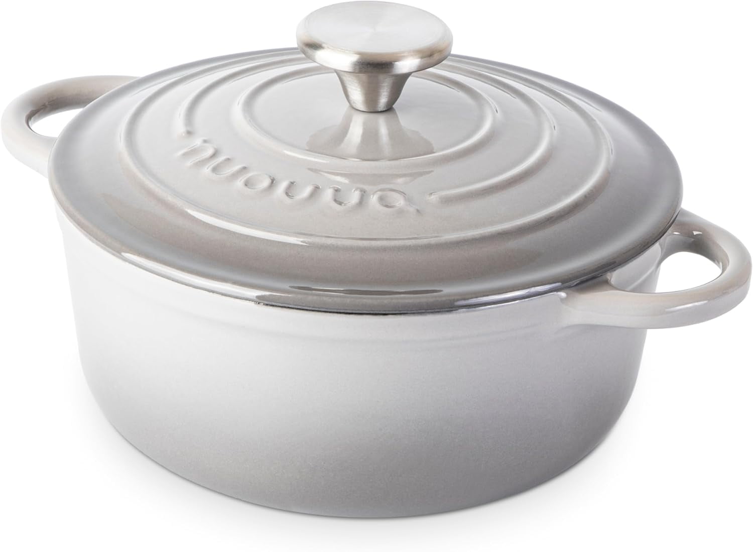 Cast Iron Dutch Oven with Lid – Non-Stick Ovenproof Enamelled Casserole ...