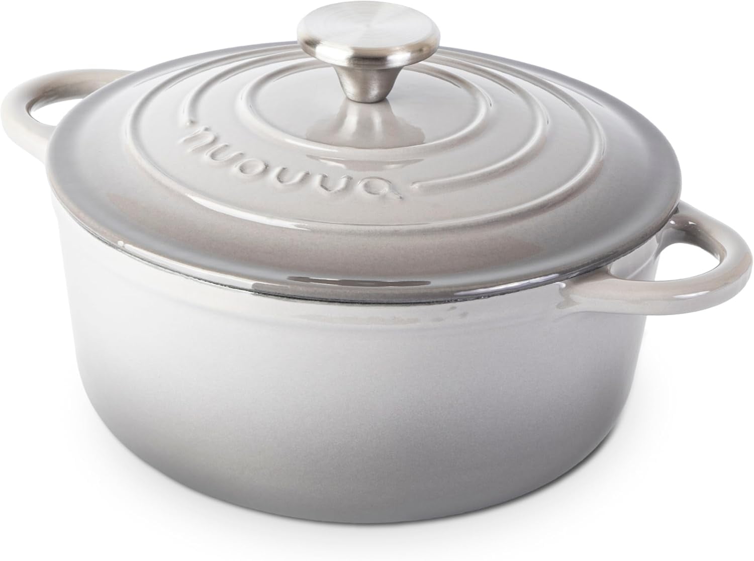 Cast Iron Dutch Oven with Lid – Non-Stick Ovenproof Enamelled Casserole ...
