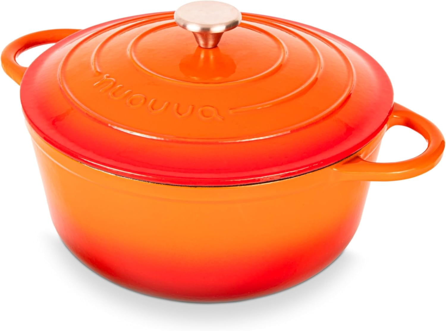 Cast Iron Dutch Oven with Lid – Non-Stick Ovenproof Enamelled Casserole ...