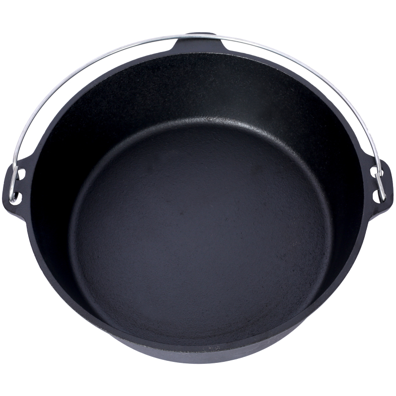 Cast Iron Dutch Oven with Skillet Lid & Leg Base: 4.5 Quart, Pre ...