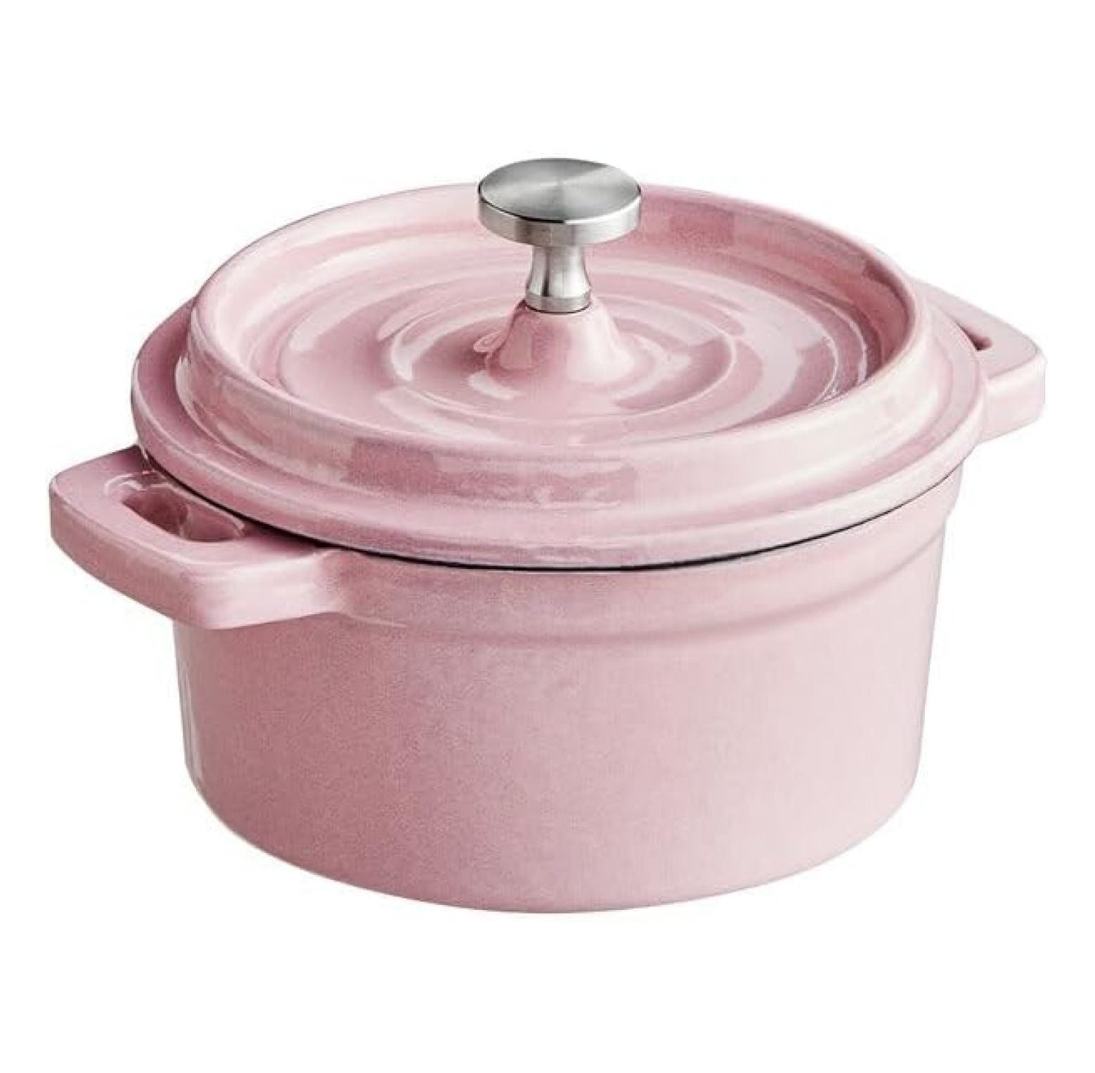 Cast Iron Enameled Cookware (Pot Mini 0.25 Qt., Himalayan Salt ...