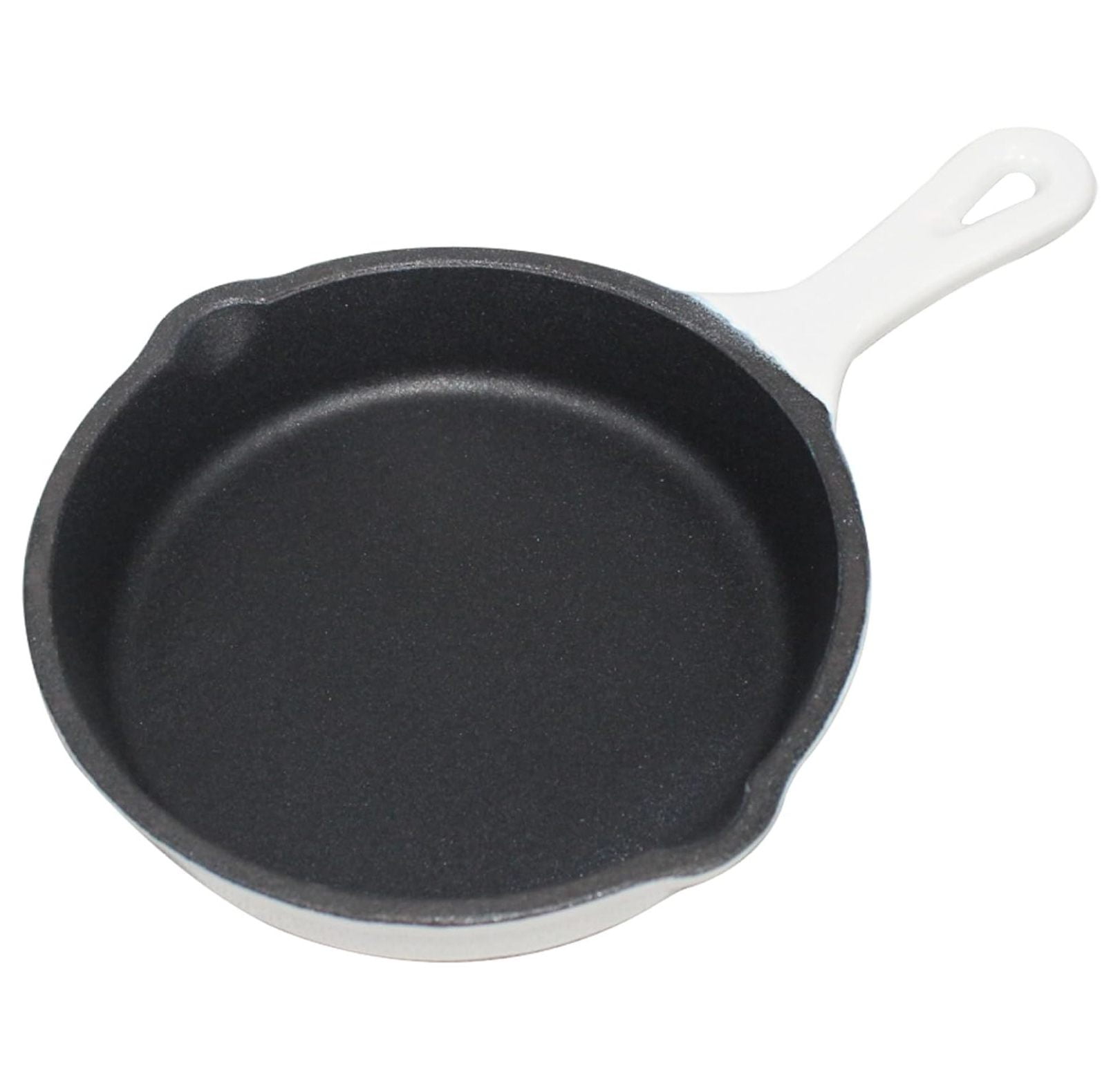 Cast Iron Enameled Cookware (Skillet 5", Artic White) - Walmart.com