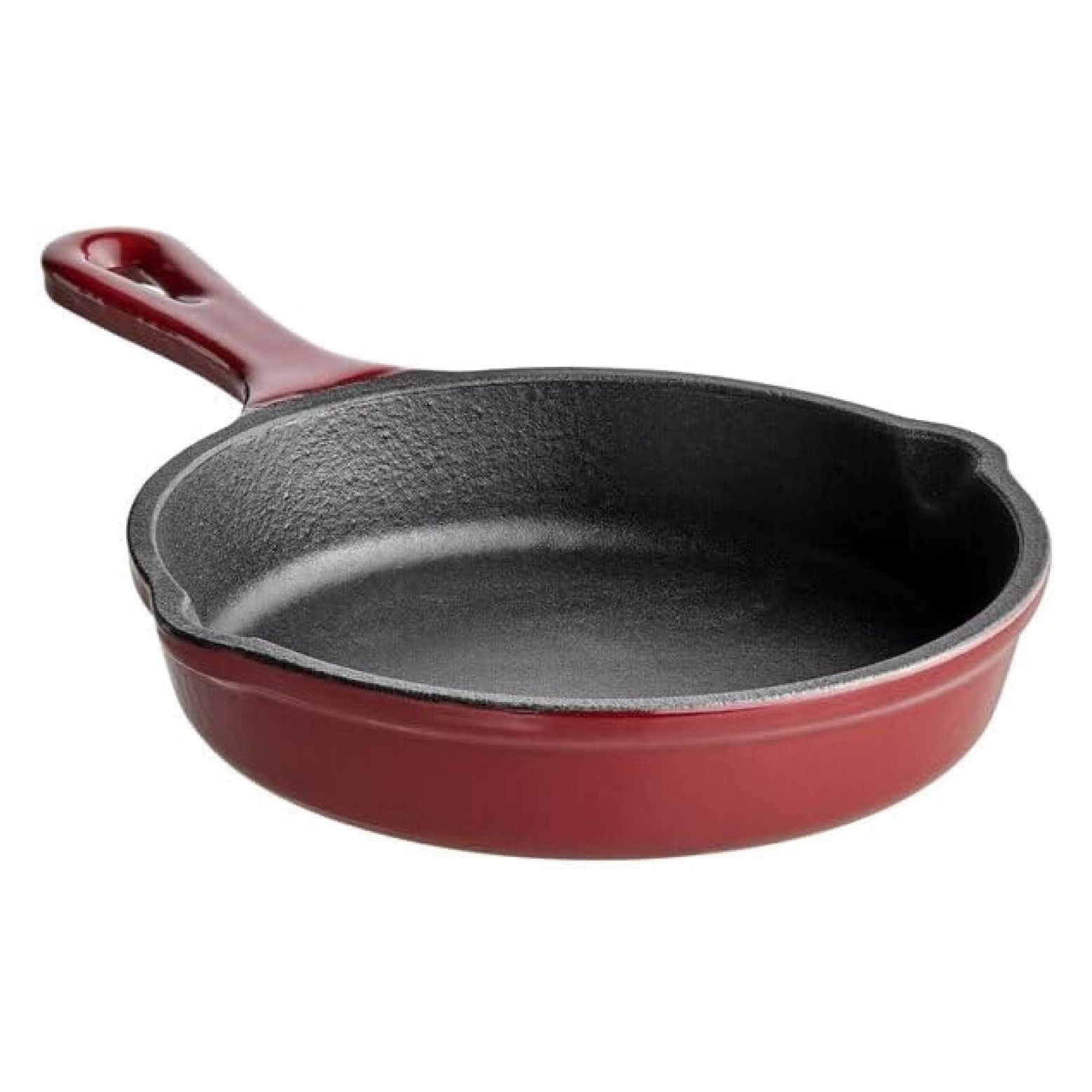 Cast Iron Enameled Cookware (Skillet 5", Merlot) - Walmart.com