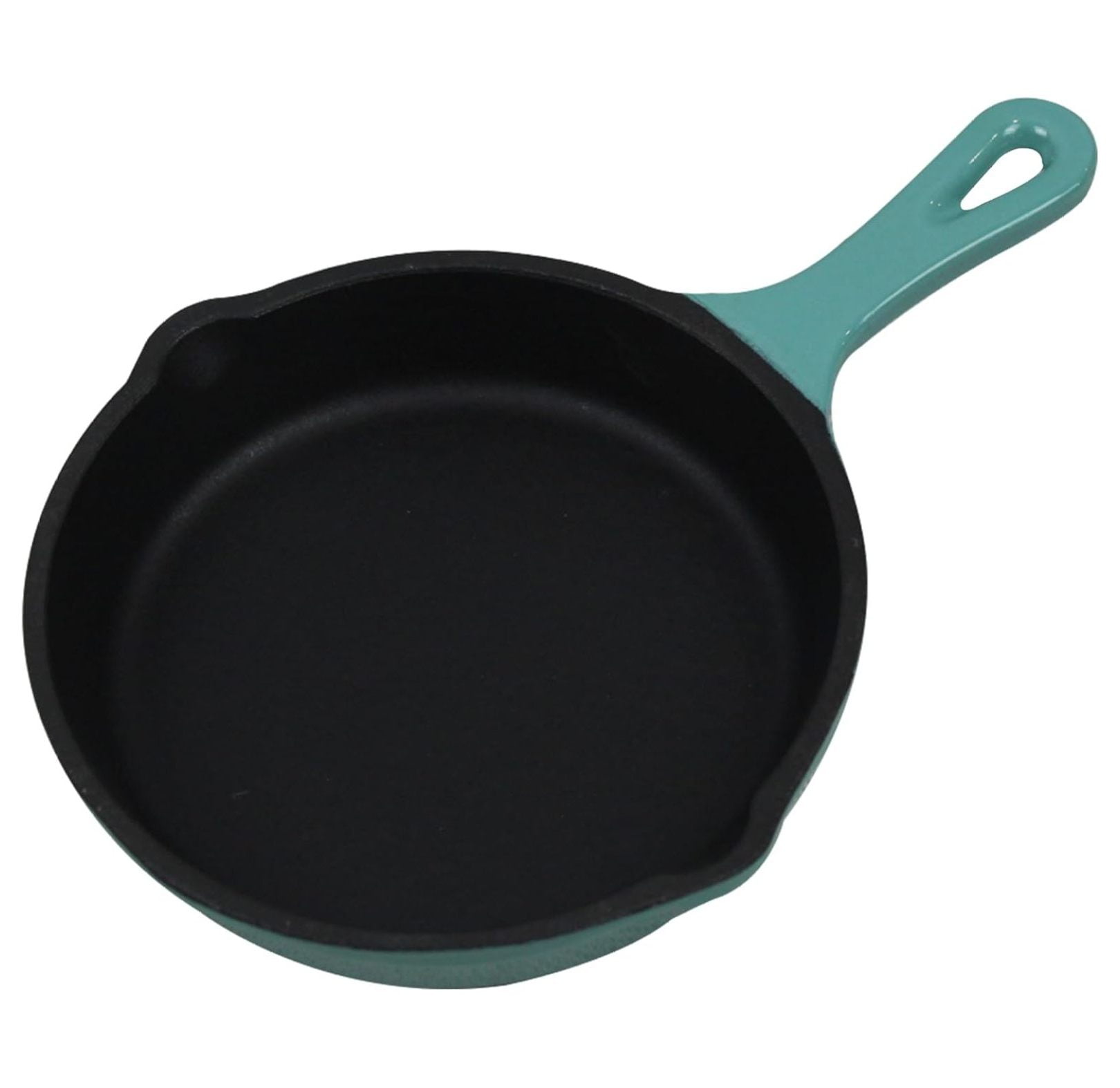 Cast Iron Enameled Cookware (Skillet 6", Aqua) - Walmart.com