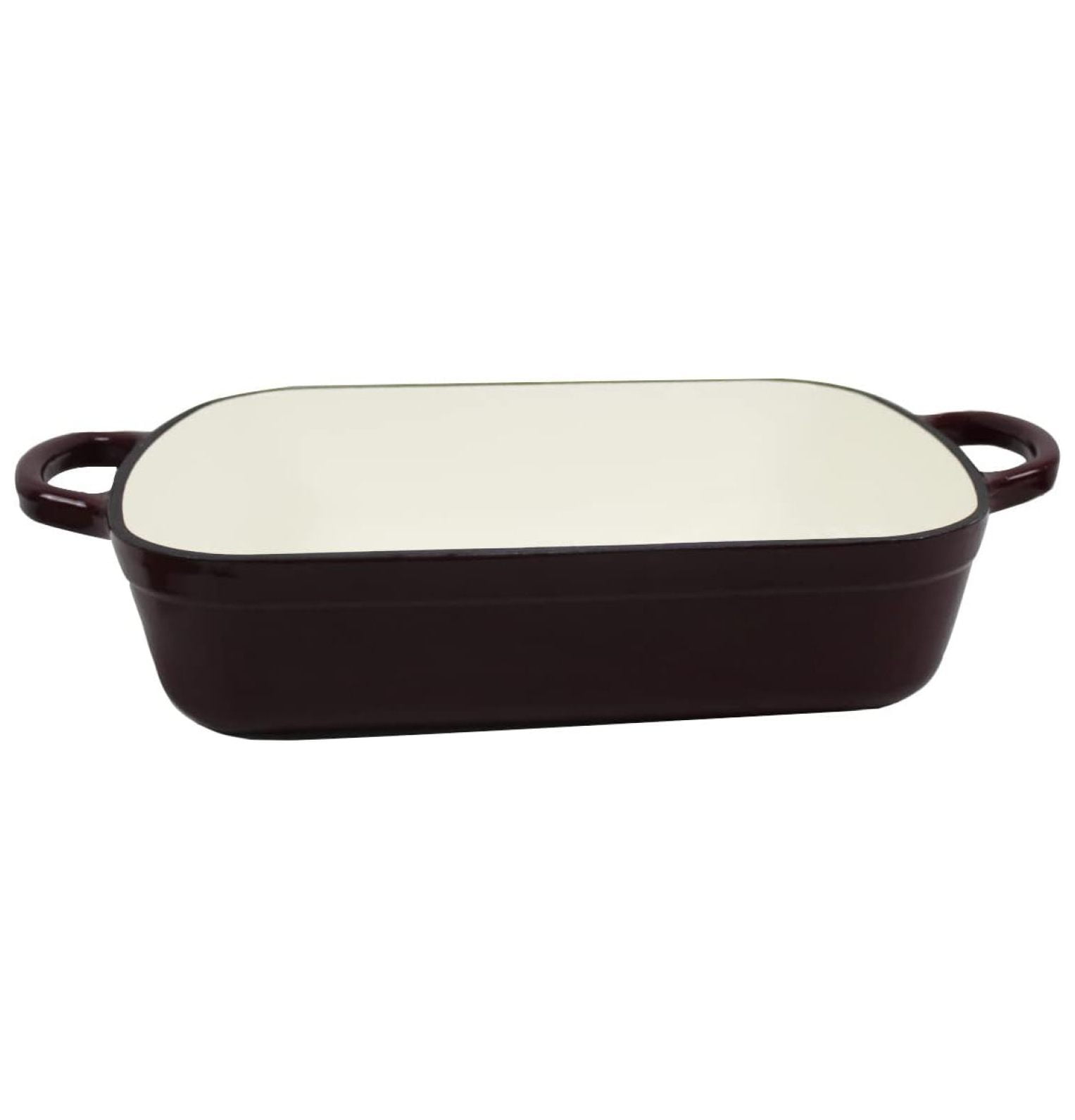 Cast Iron Enameled Pan Roast 13" x 9", Merlot - Walmart.com