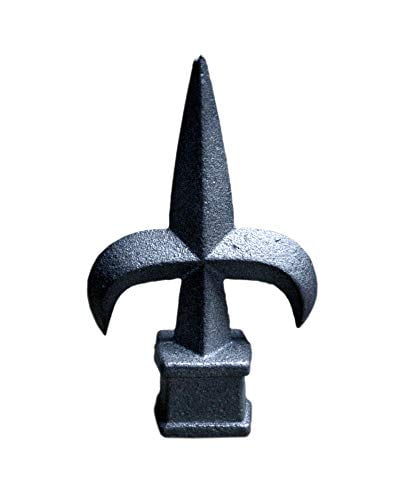 Cast Iron Finial Fence Topper Banana Peel Tri-Point Style - 5/8 ...