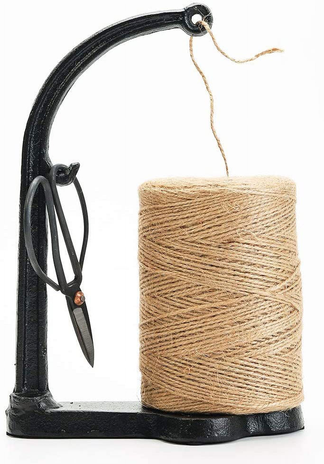 Cast Iron Garden Twine Holder Set - 1300ft. Natural Jute Twine String ...