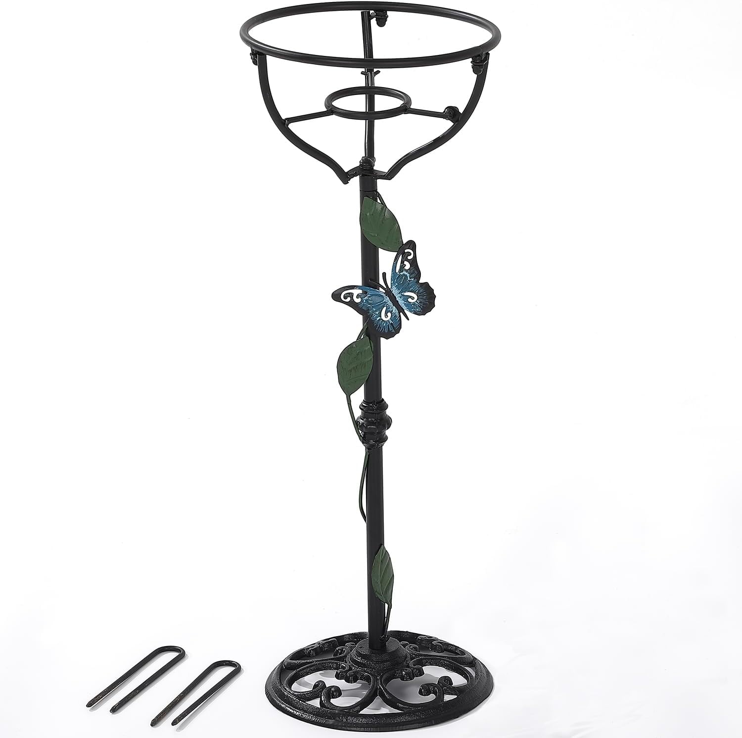 Cast Iron Gazing Globe Stand, 24.5" Gazing Ball Stand for 10-12 Inches ...