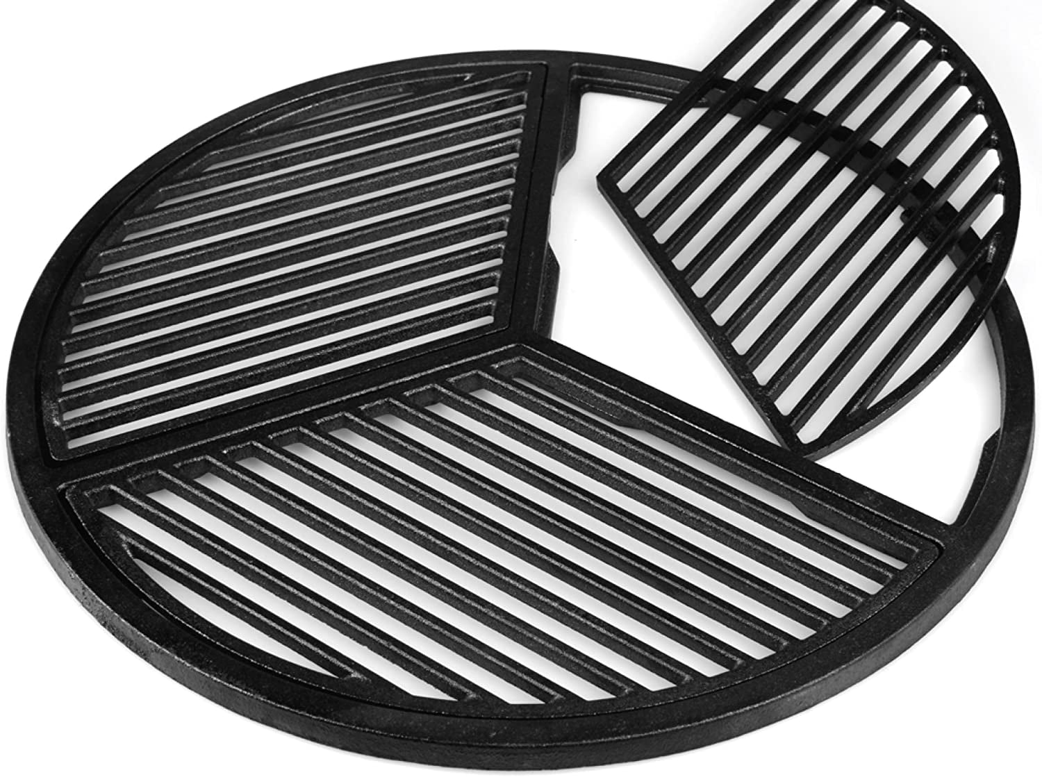 Cast Iron Grate, Pre Seasoned, Modular, Fits 18.5" Grills Like Jumbo ...