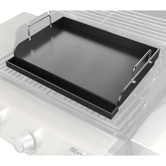 Cast Iron Griddle for Gas Grill, Nanoceramic Nonstick Flat Top Griddle ...