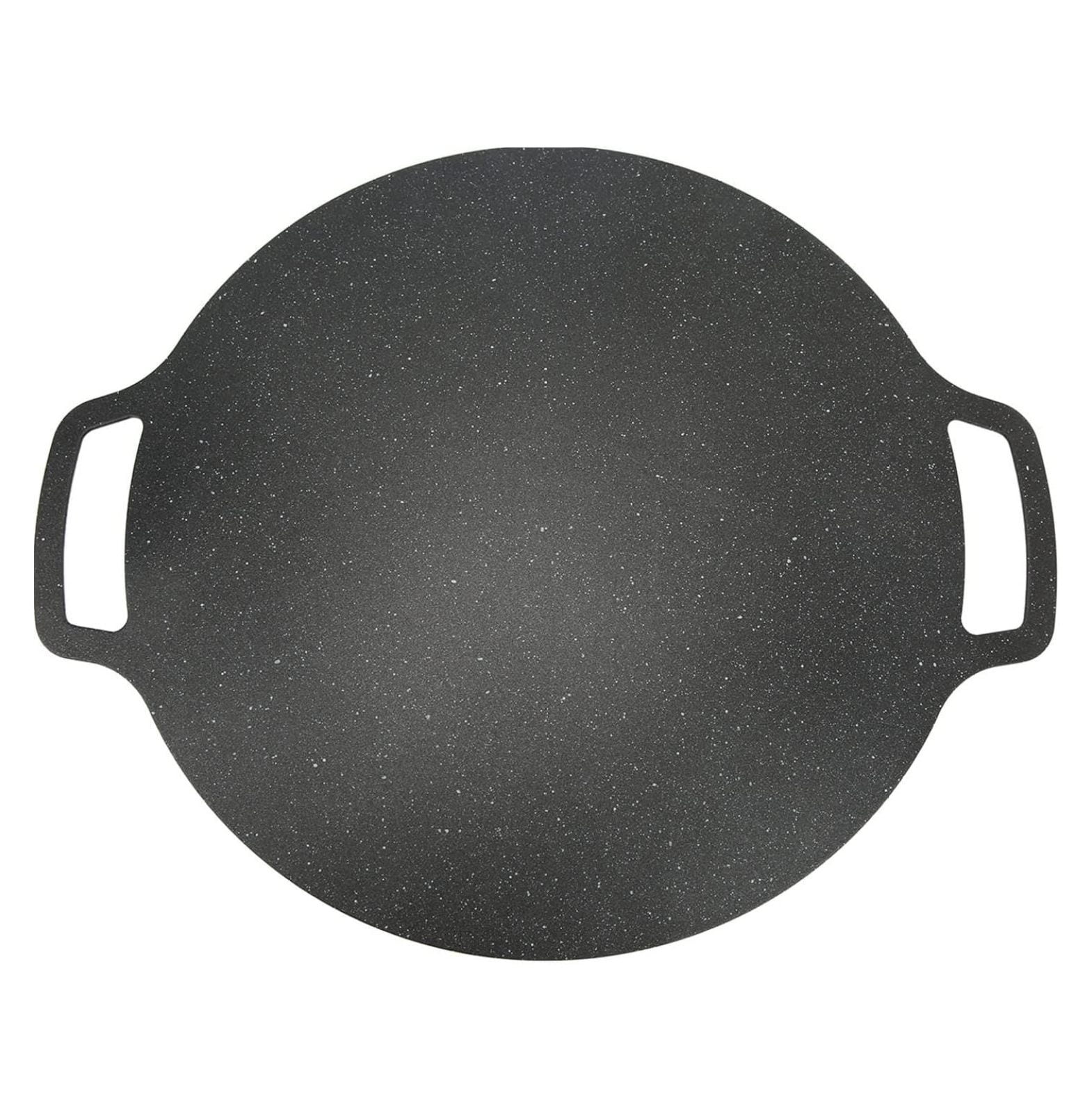 Cast Iron Griddle Pan, Pancake Griddle Round Flat Top Grill Plate with ...